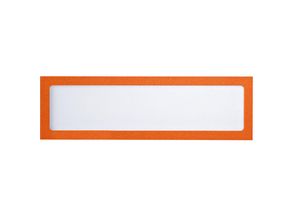 4061753042552 - eurokraft basic Magnetische Infotasche für Überschriften DIN A4 hoch   DIN A5 quer 225 x 60 mm Rahmen orange VE 10 Stk