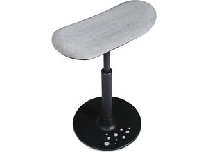 4014296954523 - Hocker SITNESS H Modell H2 mit Skateboardsitz Bezug grau-gemustert Sohle grau