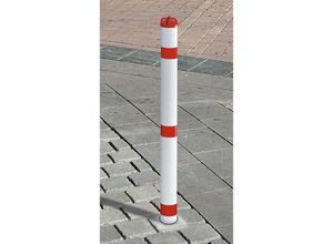 4050576006261 - Sperrpfosten aus Kunststoff mit Bodenhülse entnehmbar mit Kettenkopf kaiserkraft