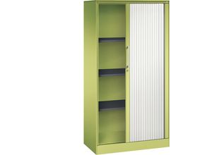 4062084799047 - Rollladenschrank ASISTO Höhe 1617 mm Breite 800 mm viridingrün verkehrsweiß