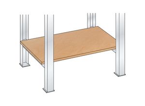 7612269043853 - LISTA Werkbank-Baukastensystem Multiplex-Ablageboden 20 mm stark für Breite 1500 mm