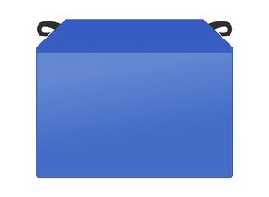 4004165004091 - Gitterboxtasche mit Einhängehaken und Magnetstreifen VE 50 Stk DIN A5 quer kaiserkraft