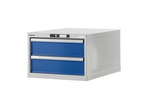 7612269030709 - LISTA Werkbank-Baukastensystem Unterbauschrank Höhe 383 mm 2 Schubladen enzianblau