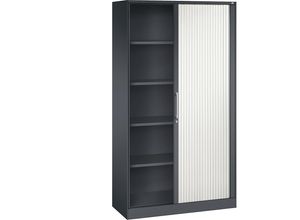 4062084798798 - Rollladenschrank ASISTO Höhe 1980 mm Breite 1000 mm schwarzgrau verkehrsweiß