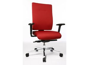 4014296026138 - Bürodrehstuhl PROFI STAR 15 ergonomische Rückenlehne rot