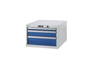 7612269030747 - LISTA Werkbank-Baukastensystem Unterbauschrank Höhe 383 mm 3 Schubladen enzianblau