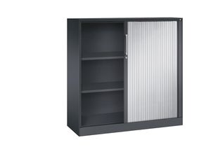 4060061851467 - Rollladenschrank ASISTO Höhe 1292 mm Breite 1200 mm schwarzgrau weißaluminium