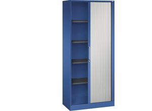 4062084798859 - Rollladenschrank ASISTO Höhe 1980 mm Breite 800 mm enzianblau lichtgrau