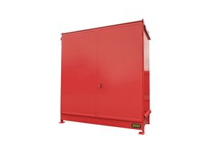 4052462061842 - Regalcontainer BAUER CEN 29-2 IBC Stahl Doppelflügeltor B 3175 x T 1500 x H 3465 mm rot 4052462061842 - Regalcontainer BAUER CEN 29-2 IBC Stahl Doppelflügeltor B 3175 x T 1500 x H 3465 mm rot