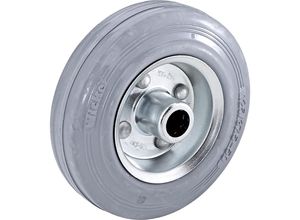 4053357001318 - Vollgummi-Rad spurlos auf Stahlblech-Felge Rollenlager Rad-Ø x Breite 80 x 25 mm Wicke