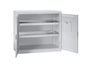 4031068144050 - Umweltschrank und Gefahrstoffschrank mit Zwangsbelüftung HxBxT 90x100x50 cm 2 dichtgeschweißte Wannen lichtgrau - Stumpf