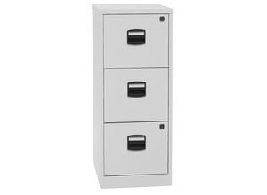 5020073766288 - BISLEY Home PFA 3 Hängeregistraturschrank lichtgrau 3 Schubladen 413 x 400 x 1015 cm