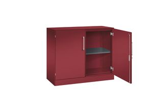 4062084798583 - Flügeltürenschrank ASISTO Höhe 897 mm Breite 1000 mm 1 Fachboden rubinrot rubinrot