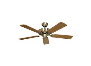 4024397340088 - CasaFan Classic Royal 103 MA Deckenventilator (Ø x H) 103 cm x 295 mm Flügelfarbe Eiche-antik Gehäusefarbe (Details) Messing