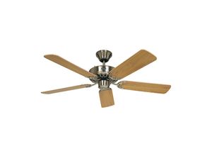 4024397103157 - CasaFan Classic Royal 103 BN Deckenventilator (Ø x H) 103 cm x 295 mm Flügelfarbe Buche Gehäusefarbe (Details) Chrom (gebürstet)