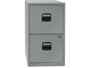 5020073756241 - BISLEY Home PFA 2 Hängeregistraturschrank silber 2 Schubladen 413 x 400 x 672 cm