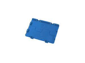 4031022044174 - Klappdeckel inklusive Scharniere VE 4 Stück LxB 600 x 400 mm blau kaiserkraft