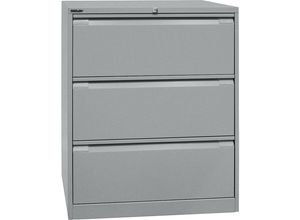 5020073760330 - Hängeregistraturschrank 80 x 622 x 1016 cm 3 Schubfächer silber 5020073760330 DF3355