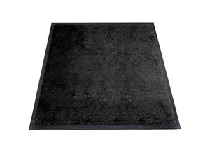 4260698251122 - Schmutzfangmatte miltex Eazycare Style eckig antistatisch UV-beständig waschbar High-Twist-Nylon & Niltrilgummi 750 x 850 mm tiefschwarz