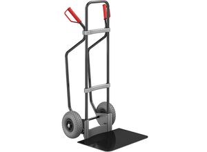 4061753080301 - eurokraft pro Sackkarre mit Kufen schwarz Schaufel-BxT 450 x 500 mm schwarz PU-Bereifung ab 5 Stk