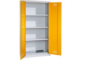 4061753035660 - eurokraft basic Umwelt- und Chemikalienschrank Höhe 1800 mm 3 Fachböden 1 Bodenwanne