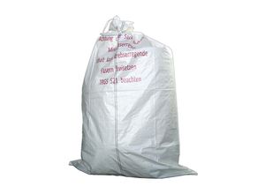 4250493500051 - PP-Bändchengewebesack Volumen 960 l BxH 1400 x 2200 mm beschichtet für mineralfaserhaltige Dämmstoffe VE 40 Stk kaiserkraft