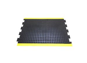 5013745002579 - COBA Anti-Ermüdungsmatte Bubblemat safety LxBxH 900 x 600 x 14 mm schwarz-gelb Mittelelement