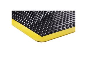 5013745002562 - COBA Anti-Ermüdungsmatte Bubblemat safety LxBxH 900 x 600 x 14 mm schwarz-gelb Anfangs-   Endelement