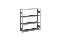 4250623774734 - Sideboard-Steckregal verzinkt Höhe 1200 mm 4 Böden Grundregal Bodentiefe 300 mm Fachlast 150 kg hofe