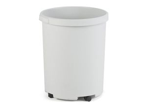 4012473183605 - Papierkorb KLASSIK XXL 43 x 49 cm (D x H) 50l Polypropylen Farbe lichtgrau 1 Sortierfach