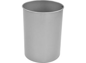 8713631007394 - Papierkorb Stahl rund Volumen 30 l HxØ 470 x 335 mm Aluminium ab 10 Stk kaiserkraft