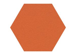 8712752098373 - Design-Pinnwand sechseckig Kork BxH 600 x 600 mm orange