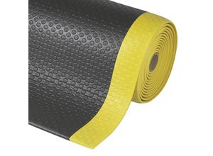 0662641741058 - NOTRAX Anti-Ermüdungsmatte Bubble Sof-Tred™ pro lfd m Vinylschaum schwarz   gelb Breite 1220 mm