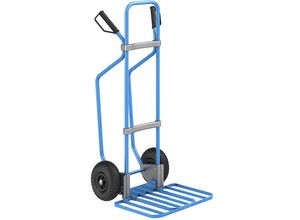 4061753078988 - eurokraft pro Sackkarre mit Kufen blau Paketschaufel-BxT 430 x 450 mm blau Luftbereifung ab 5 Stk