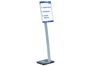 4005546403526 - Infodisplay info sign stand Maße 36 x 125 x 80cm (b x h x t) Verwendung für Papierformat din A3 - Durable