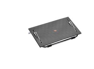 4260563723594 - Fußstütze mit Wippfunktion Trittfläche mit Stahlbügel stufenlos verstellbar BxT 480 x 300 mm schwarz ab 3 Stk Twinco