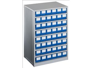 4009292809526 - Schubladenmagazin Gehäuse-Traglast 240 kg HxBxT 862 x 600 x 417 mm 48 Schubladen Schubladen blau