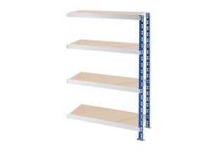 4061753092557 - eurokraft basic Universal-Steckregal stabil Spanplattenböden HxBxT 1508 x 1025 x 400 mm Anbauregal