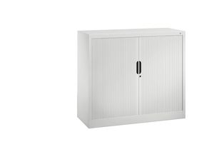 4062084586425 - Rollladenschrank mit Horizontal-Jalousie HxBxT 1030 x 1200 x 420 mm 2 Fachböden 25 Ordnerhöhen verkehrsweiß