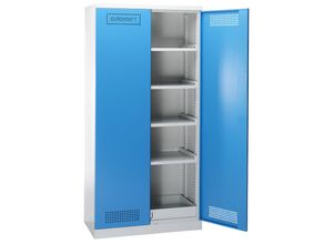 4061753036216 - eurokraft pro Umweltschrank Bodenauffangwanne 4 Fachböden lackiert HxBxT 1950 x 950 x 500 mm