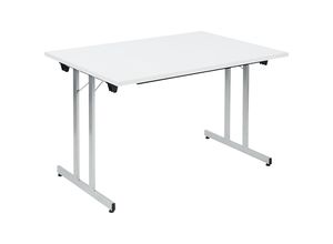 4061753246608 - Klapptisch F25 BxT 1200 x 800 mm Platte lichtgrau Gestell alusilber kaiserkraft