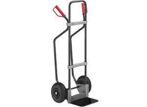 4061753080998 - eurokraft pro Sackkarre mit Kufen schwarz Schaufel-BxT 280 x 250 mm schwarz Luftbereifung ab 5 Stk