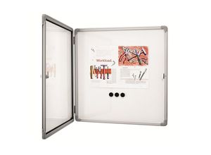4013695033082 - Magnetoplan Schaukasten 1215100 Verwendung für Papierformat 6 x DIN A4 Innenbereich 1215100 Aluminium Weiß 1 St