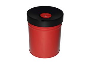 4260058004474 - Abfallbehälter selbstlöschend Volumen 30 l HxØ 415 x 344 mm rot kaiserkraft