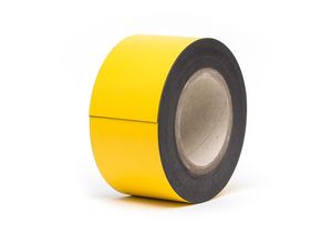 4250870300656 - Magnet-Lagerschilder Rollenware gelb Höhe 70 mm Rollenlänge 10 m