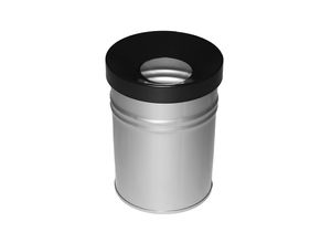 4260058004900 - Abfallbehälter selbstlöschend Volumen 16 l HxØ 340 x 245 mm grau kaiserkraft