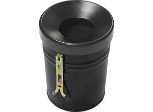 4260058015265 - Wandabfallbehälter Volumen 16 l HxØ 340 x 245 mm schwarz kaiserkraft