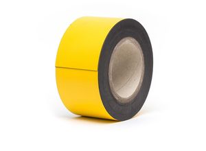 4250870300663 - Magnet-Lagerschilder Rollenware gelb Höhe 80 mm Rollenlänge 10 m