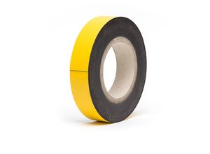 4250870300601 - Magnet-Lagerschilder Rollenware gelb Höhe 25 mm Rollenlänge 10 m