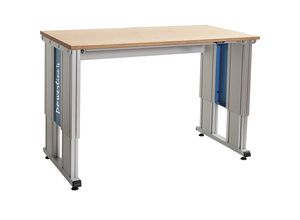 4050413029989 - bedrunka hirth Schwerlasttisch elektrisch höhenverstellbar Höhe 745 - 1195 mm Buche-Multiplex Platte BxT 1500 x 750 mm